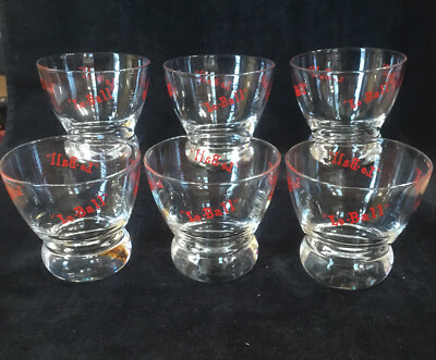 Vintage MCM Set/6 Eva Zeisel Prestige Federal Glass 6 Oz "Lo-Ball ...