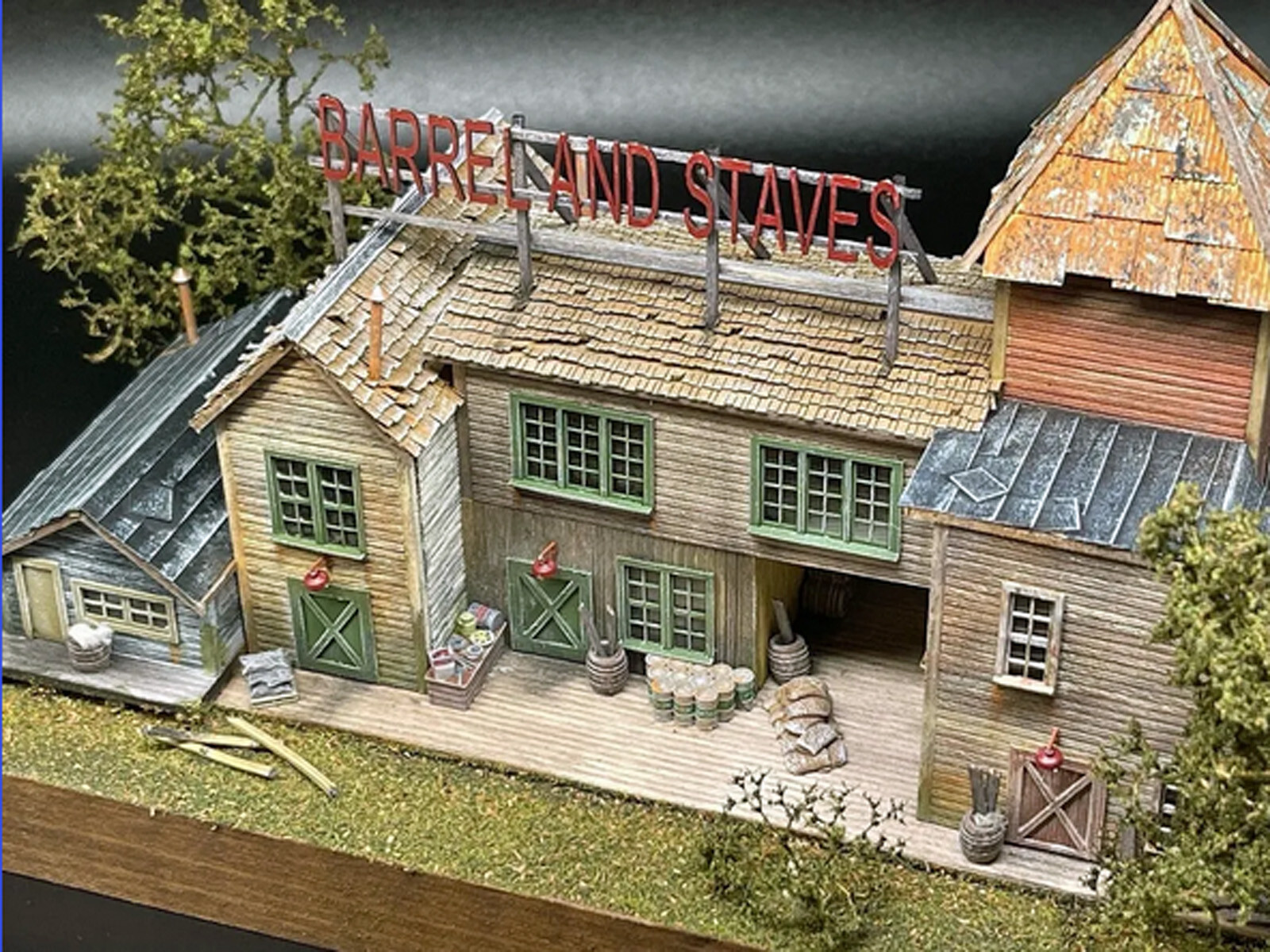 BARREL AND STAVES N Scale Nn3 Unpainted Model Railroad Structure Wood ...