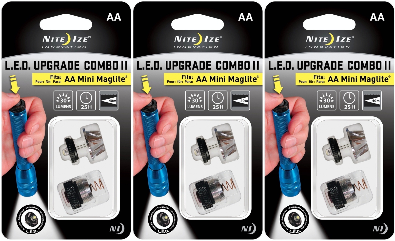 Nite Ize LED Upgrade Combo II Fits AA Mini Maglite (3-Pack) | eBay