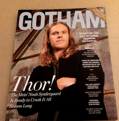 Gotham Magazine Noah Syndergaard NY Mets ; Julia Michaels; Rei Kawakubo ...