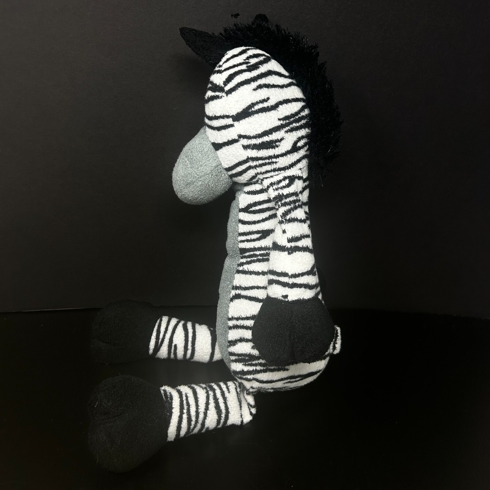 Animal Adventure Zebra Plush 18" Stuffed Animal Floppy Long Body Arms ...