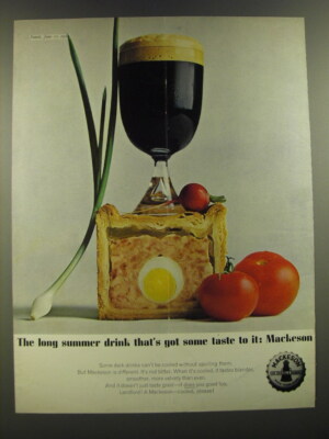 1964 Mackeson Stout Ad - The long summer drink that's got some taste to ...