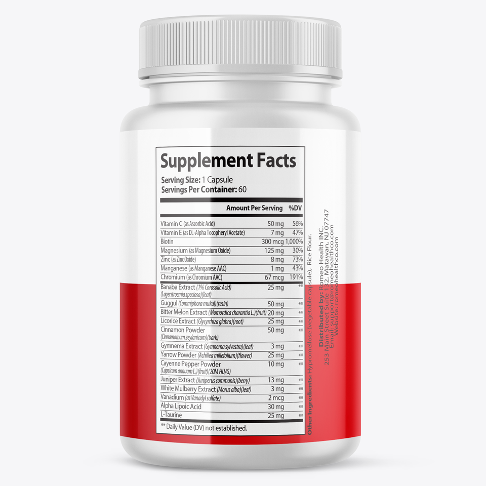 Glycogen Support - Blood Suggar Balance Dietary Supplement 60 Capsules ...