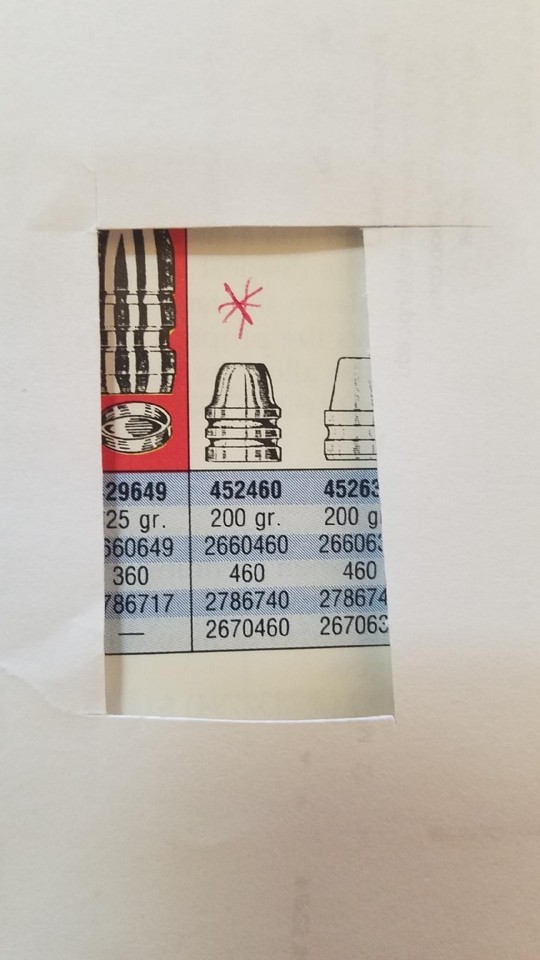 lyman bullet mold 452460 200gr SWC 45 cal 2-cavity | eBay