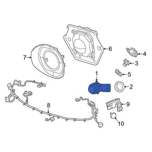 For Chrysler Pacifica 2024 Chrysler 6MK25TZZAA Front Center Parking Aid ...