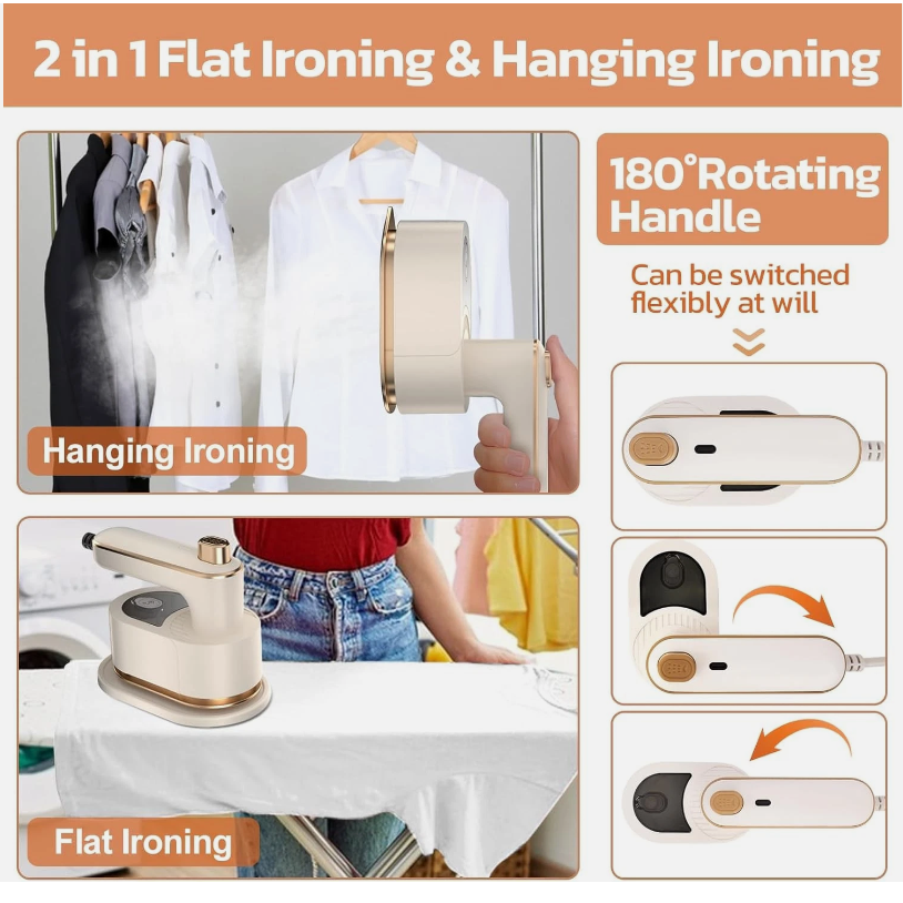 Mini Handheld Portable Micro Steam Iron Machine Steamer Garment Clothes ...