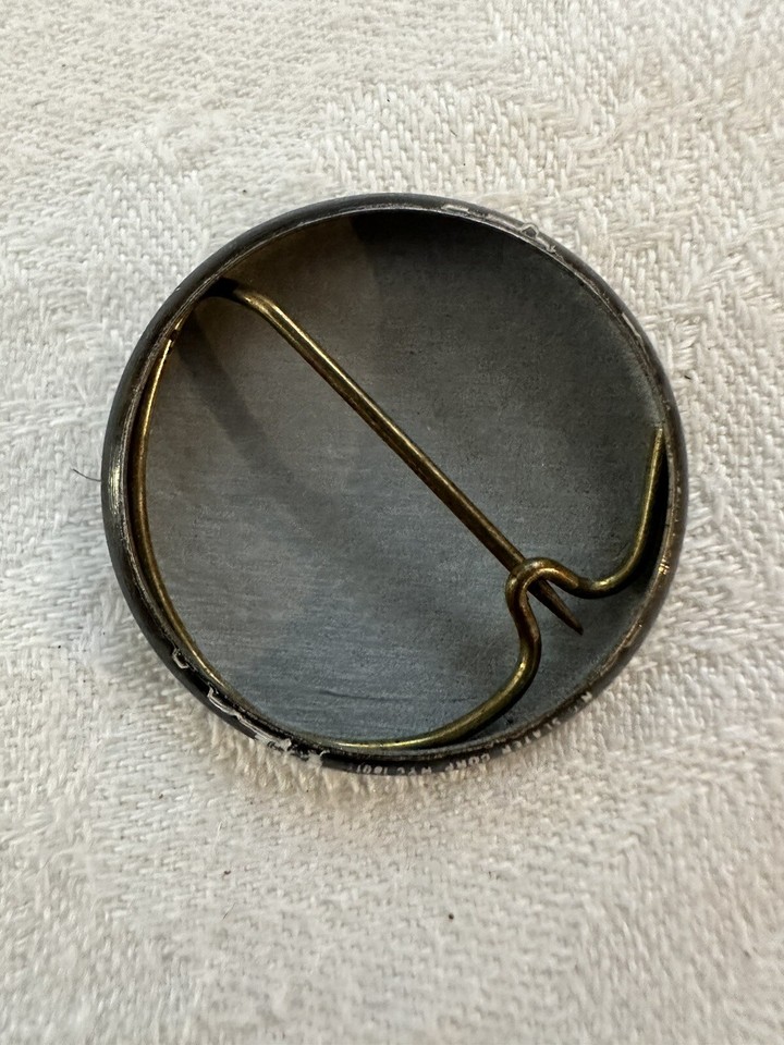 Vintage Original MTV Logo Music Television Button Pin Pinback USA Black ...