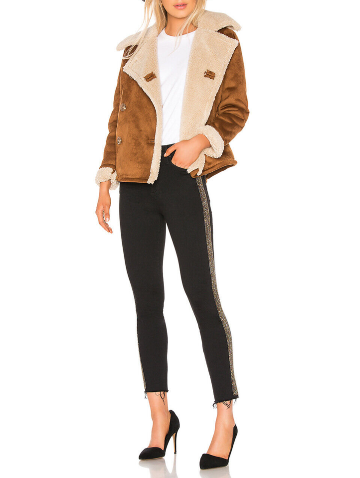 NWT Mother High Waisted Looker Ankle Fray in Guilty Flash Size 24,25,26 ...