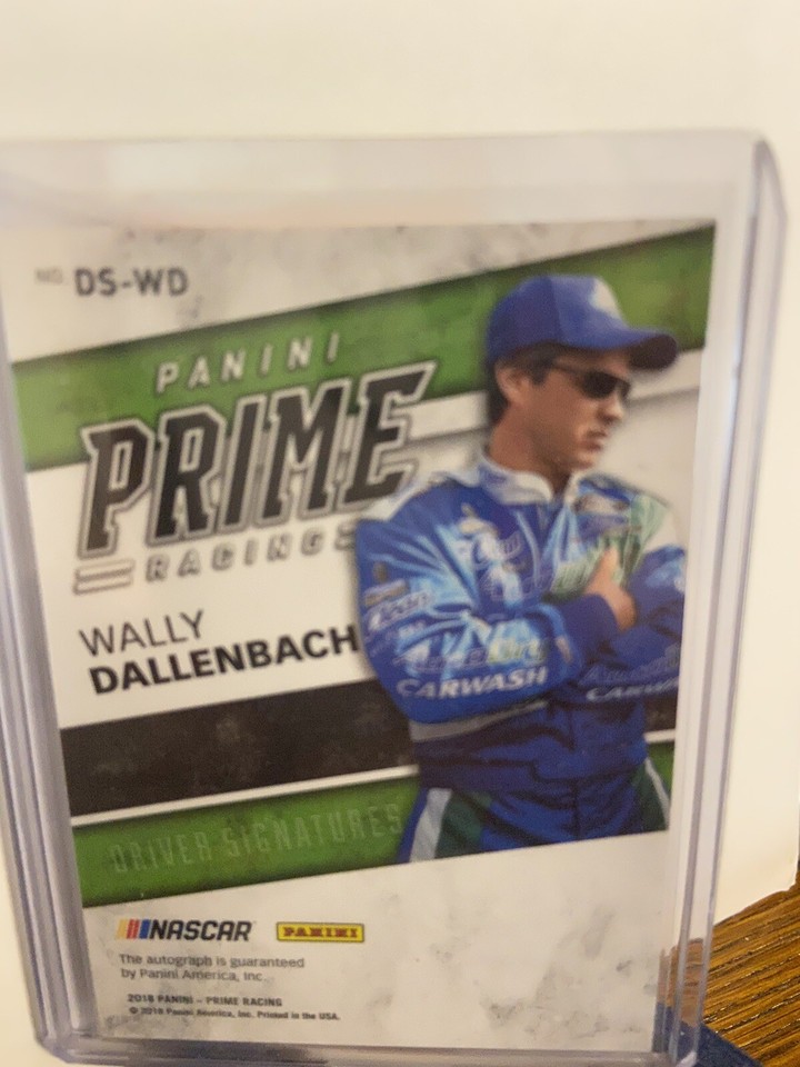Wally Dallenbach Prime Autographed Driver Signatures Card 9/99 | eBay