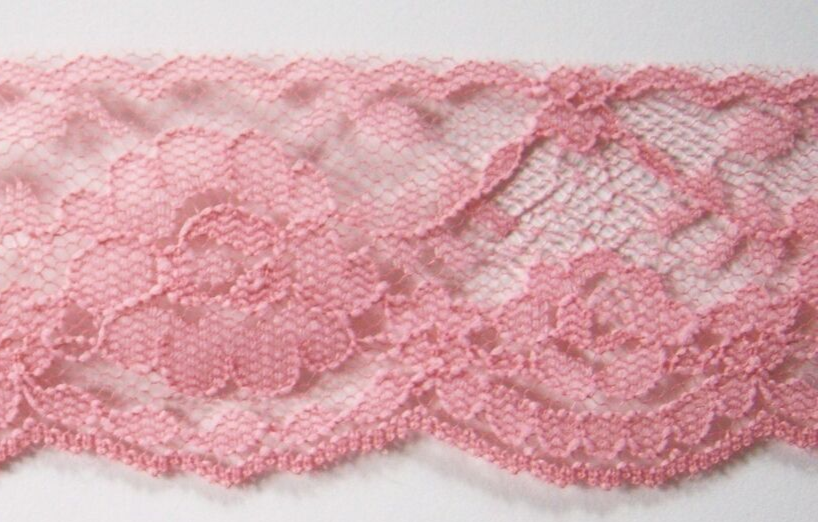 5 Yds. Dusty Rose Firm 1 7/8" Wide Polyester Craft Lace L-722 | eBay