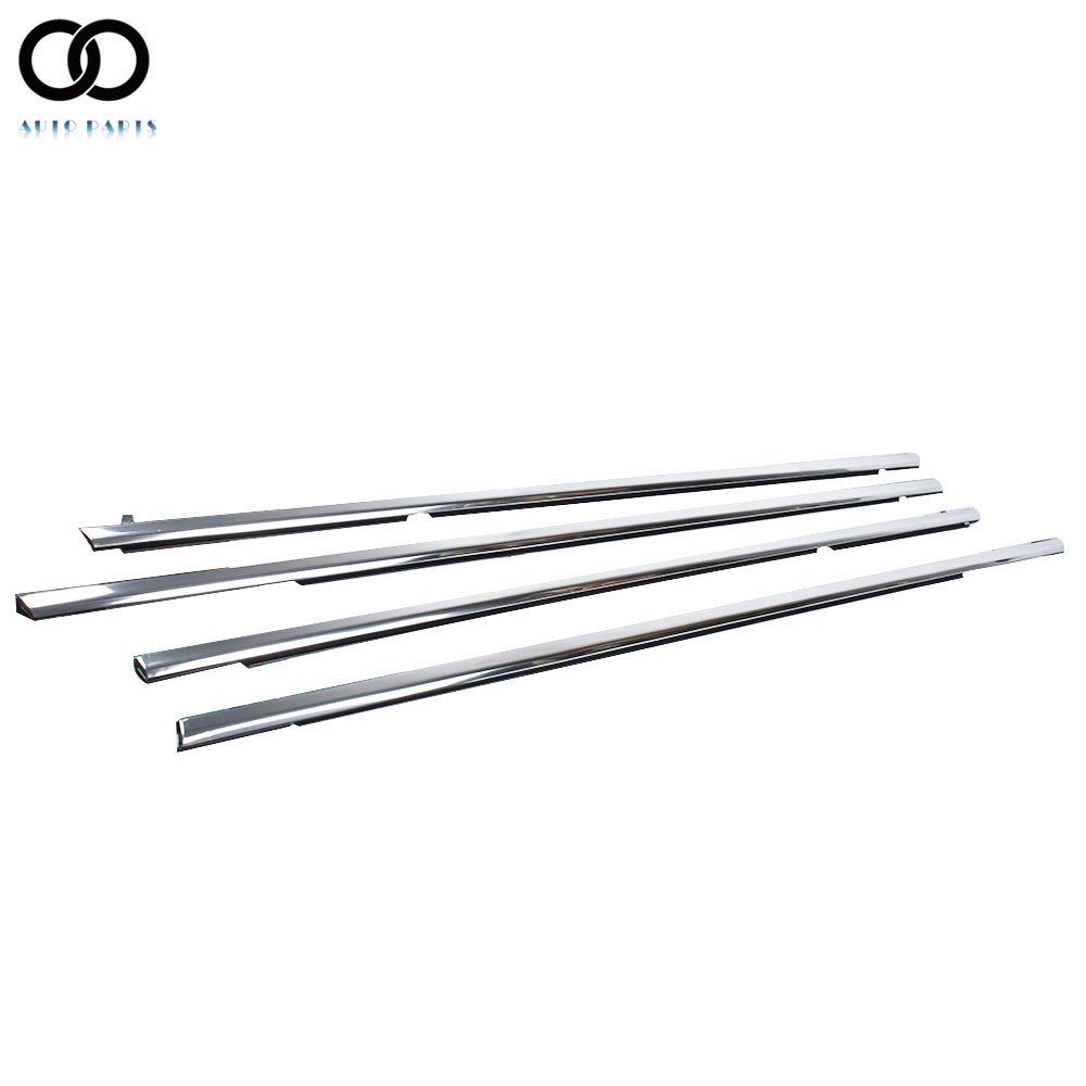 Set of 4 Chrome Weatherstrip Window Moulding Trim Seal Belt For Accord ...