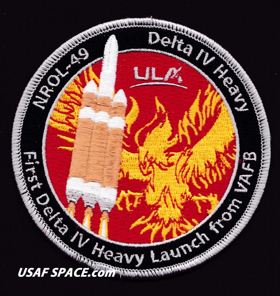 Authentic NROL-49 - DELTA IV-H - VAFB ULA USAF DOD NRO - SATELLITE ...