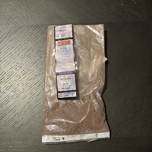 Shea Stadium Warning Track Dirt Collected At Mets Game September 8 2000 ...