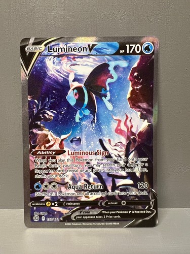 Pokemon TCG Lumineon V 156/172 - Brilliant Stars Alt Art - Mint | eBay