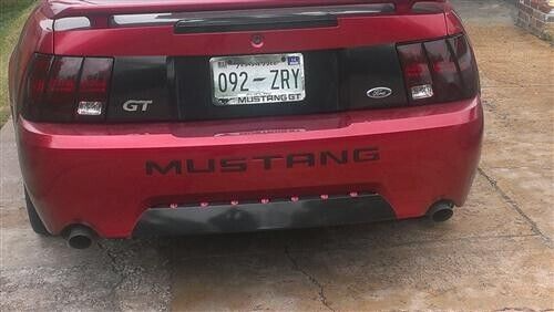 99-04 Mustang Bumper Letters Plastic Inserts Decals 3M Adhesive ...