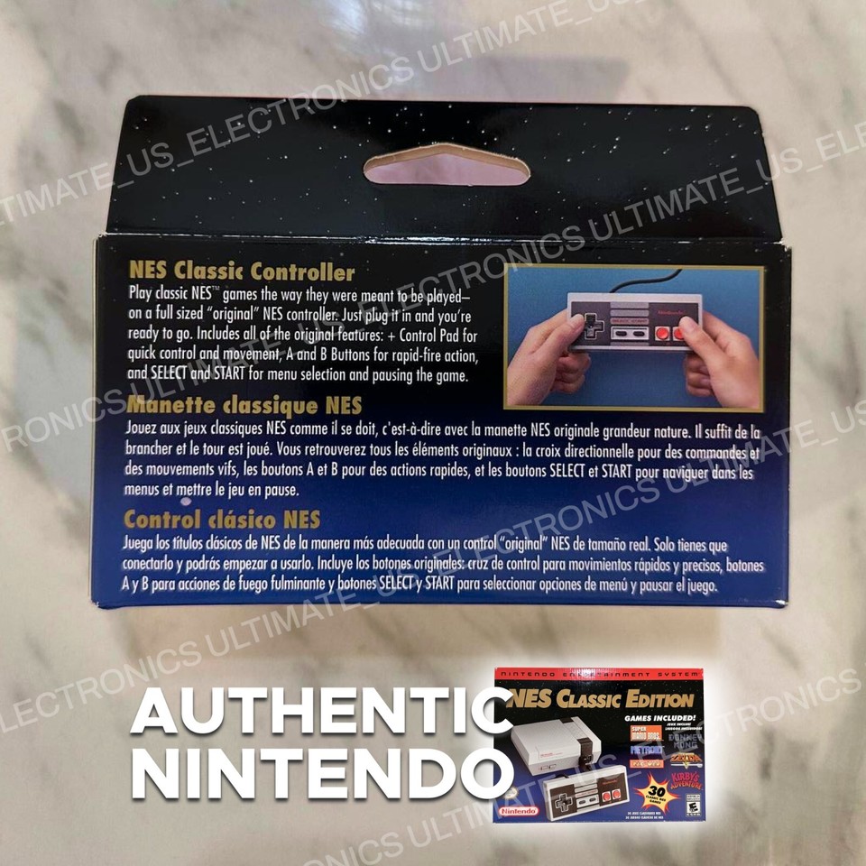 Authentic Nintendo Classic Edition NES Mini Game Console USA Genuine 30 ...
