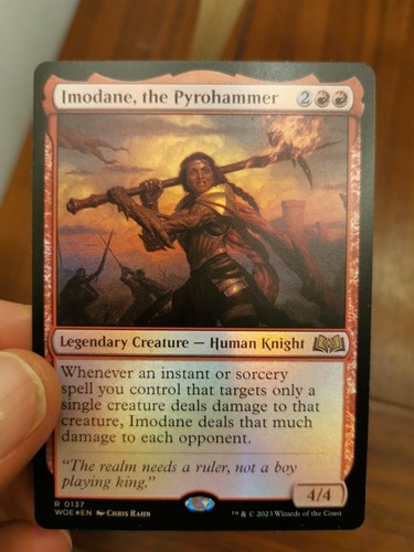 Imodane The Pyrohammer / Les Friches D'eldraine FOIL MTG Magic | eBay