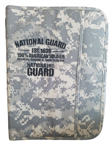 National Guard Training Zippered Binder Planner Notebook Camo | eBay