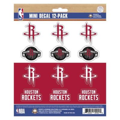 Houston Rockets Mini Decal 12 Pack [NEW] NBA Sticker Emblem Car Truck ...