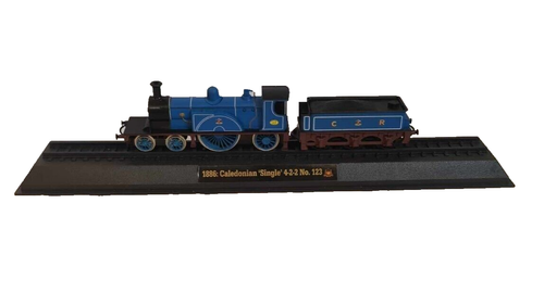 MODEL LOCOMOTIVE TRAIN "1886: Caledonian 'Single' 4-2-2 No.123" | eBay