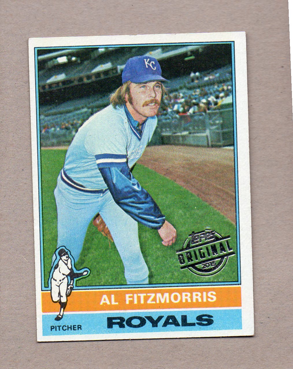 2015 topps original buyback card 1976 144 al fitzmorris kansas city ...
