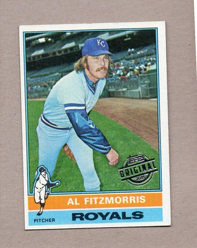 2015 topps original buyback card 1976 144 al fitzmorris kansas city ...