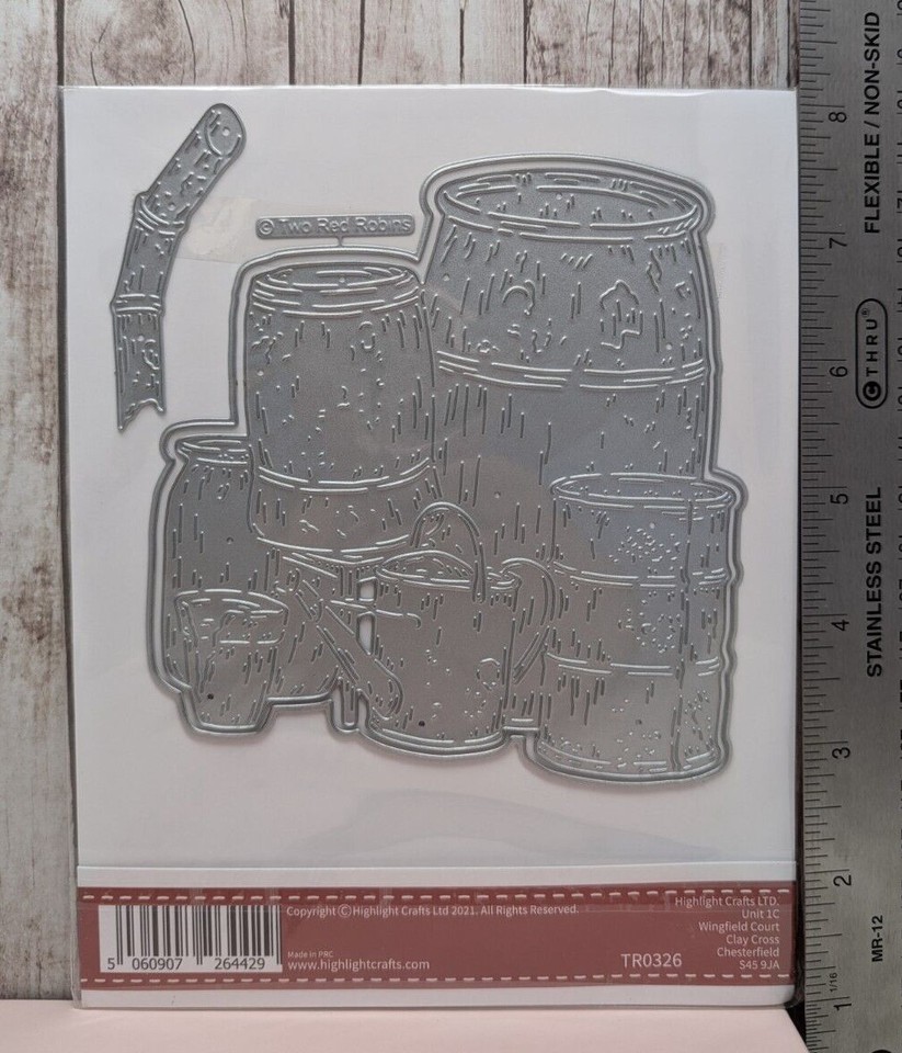 Two Red Robins Metal Die Vintage Farm Lantern Ivy Nest Hay Old Truck ...