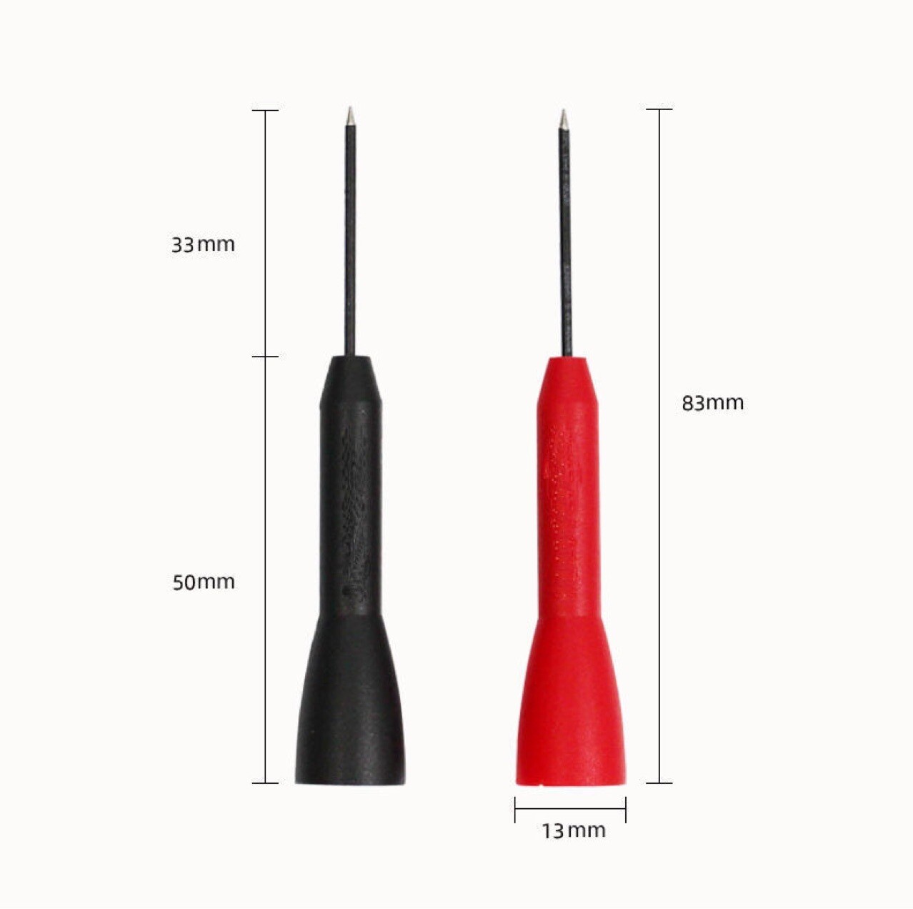 Universal Multimeter Test Lead Extention Back Probes Sharp Needle Micro ...