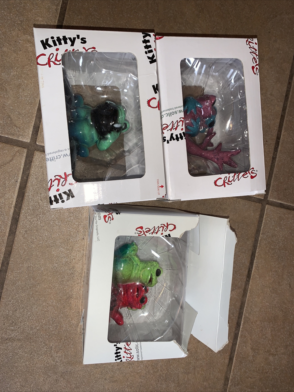 Lot Of Three Vintage Kitty Critters Frogs MIP | eBay