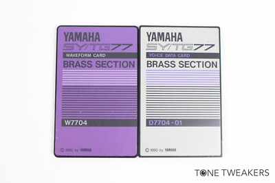 Yamaha SY77 TG77 Brass Section ROM Sound Card Set W7704 D7704-01 ...