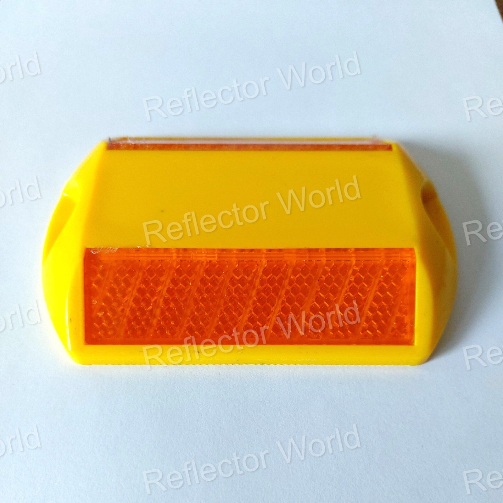 Road Stud Reflector - Cats Eyes Reflective Road Marking - Orange Amber ...