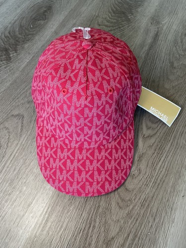 MICHAEL KORS Baseball Hat Cap Hot Pink w/MK Logo Adjustable | eBay
