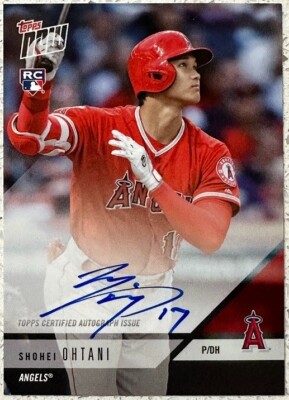 2018 TOPPS NOW PLATINUM MEMBER SHOHEI OHTANI ROOKIE AUTO ON CARD | eBay