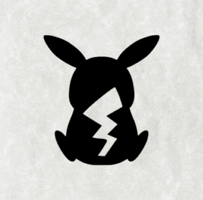 PIKACHU Pokemon back Vinyl Decal Sticker for Window/Laptop/Wall/Mug/Car ...