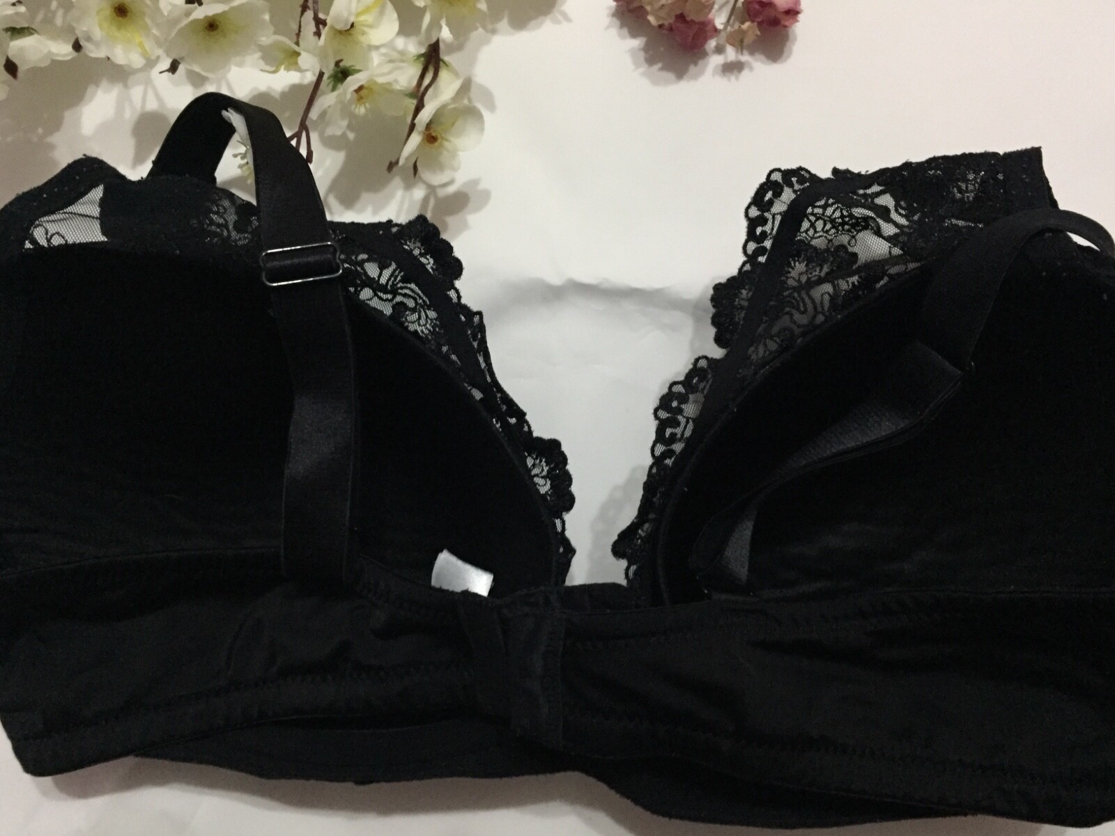 LASCANA Bra size it 5dd us 38dd eu 85dd padded wireless black | eBay