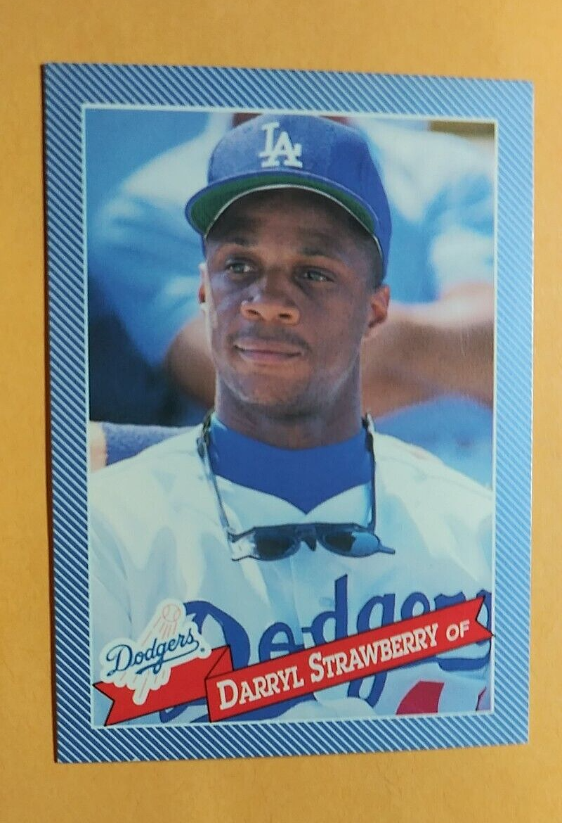 1993 Hostess Baseball Card Darryl Strawberry Los Angeles Dodgers #7 | eBay