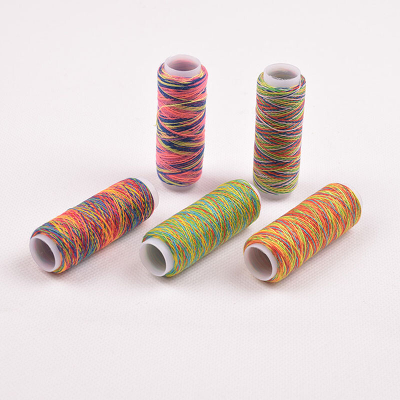 5PCS Sewing Machine Threads Overlocking String Polyester Colorful All ...