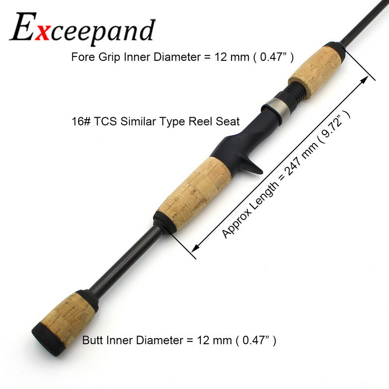 Composite Cork Casting Fishing Rod Handle Rod Building or Repair Split ...