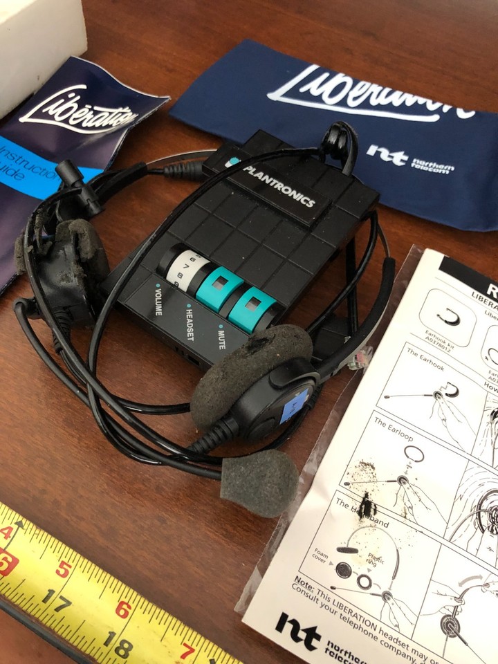 NORTHERN TELECOM NORTEL HEADBAND MODEL LIBERATION PLANTRONICS M10 ...
