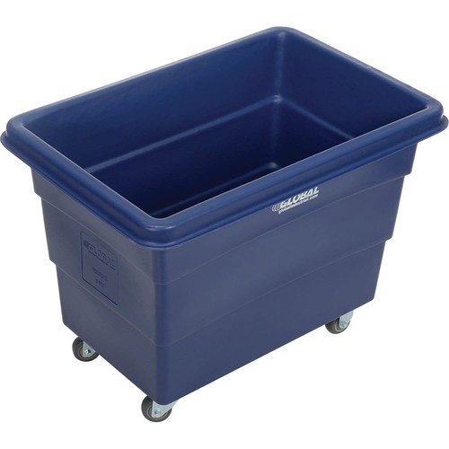 8 Bushel HDPE Plastic Box Truck w/o Base Blue 33-3/10"L x 24-3/5"W x 27 ...