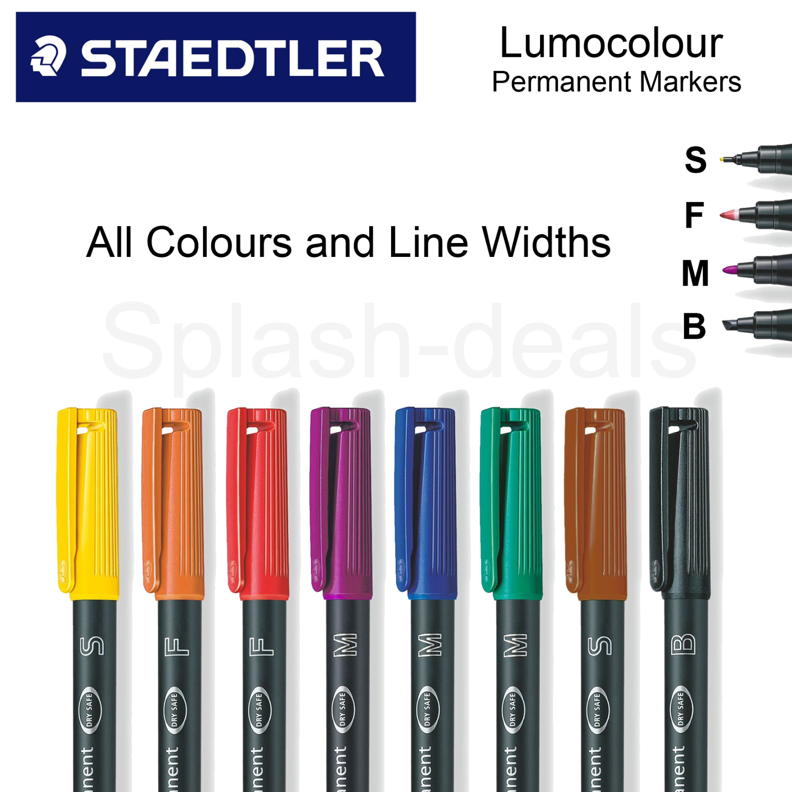 STAEDTLER Lumocolor Permanent Marker Pens - All Colours & Line Widths ...