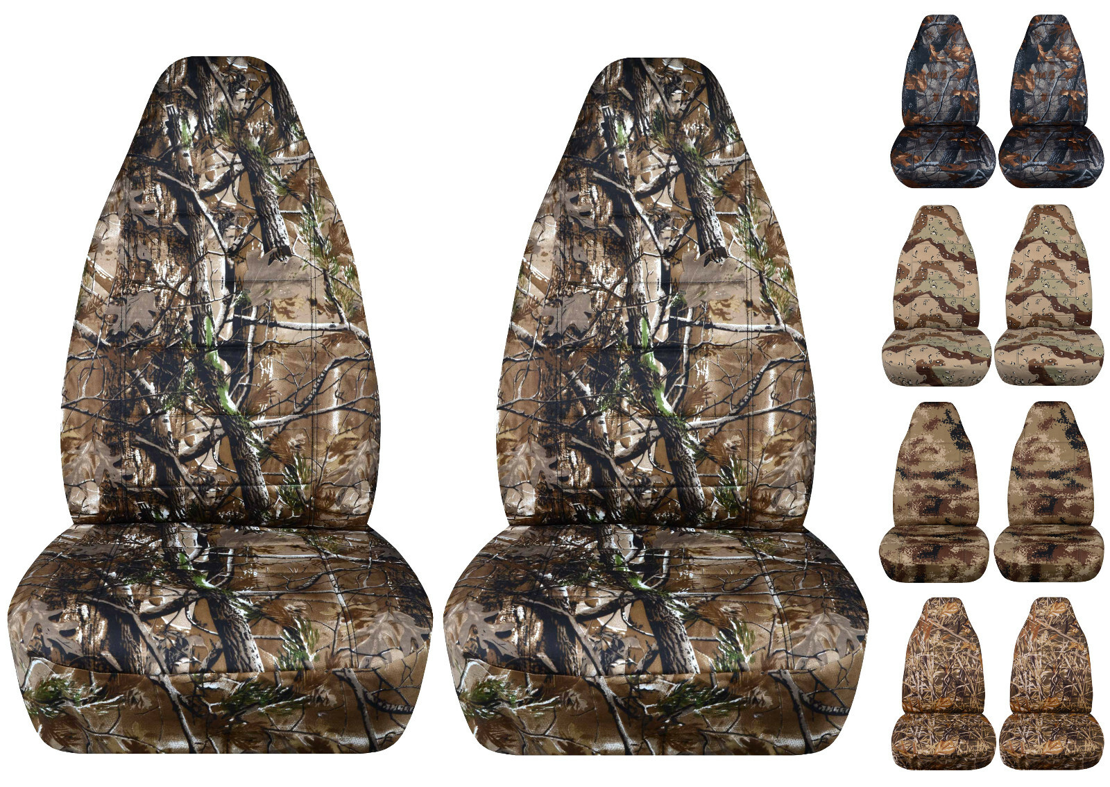 Fits suzuki samurai front car seat covers camo reeds/wetland/hawaii ...