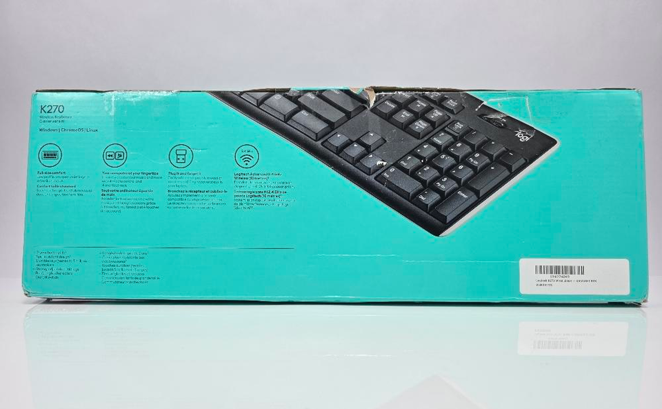 Logitech K270 Wireless Keyboard, USB Unifying Receiver, Black | eBay