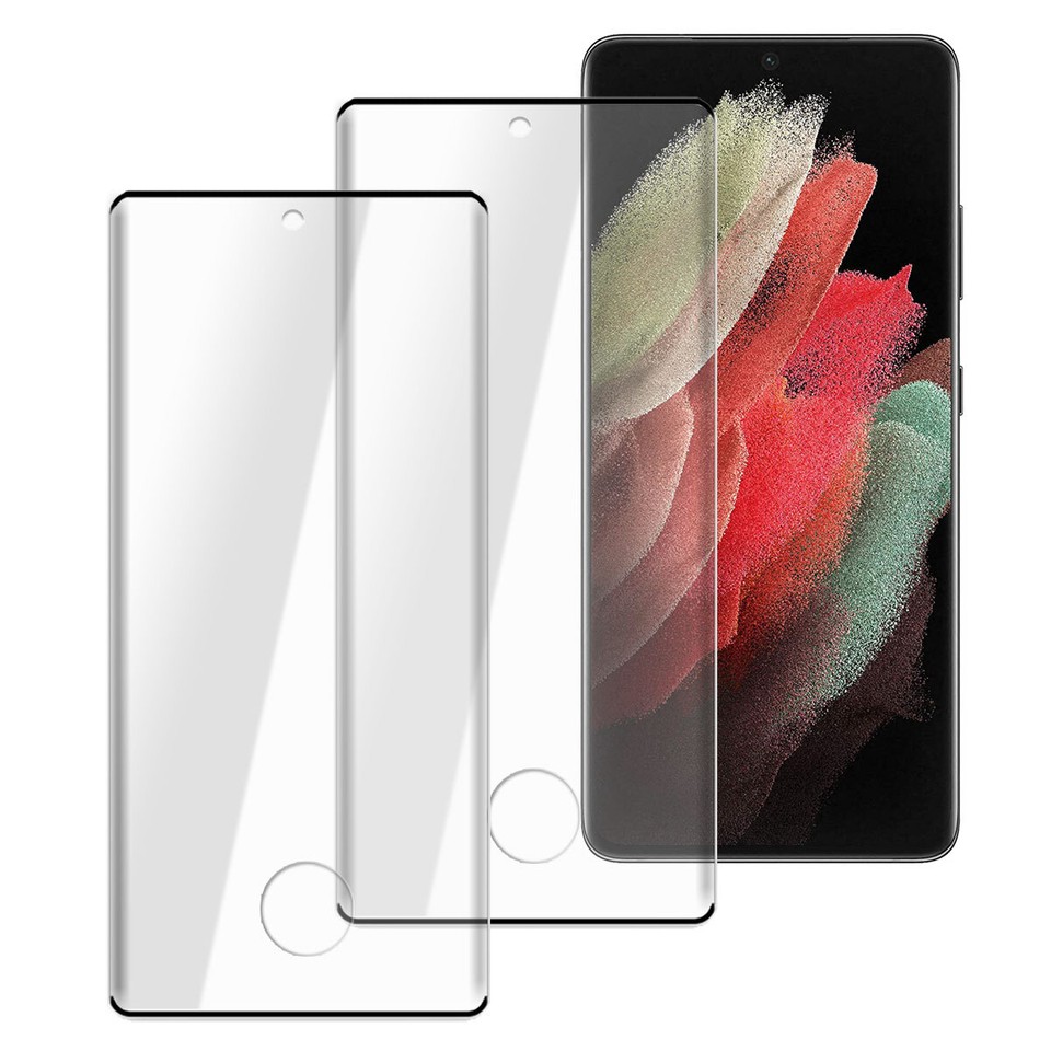 Hybrid Rugged Hard Protective Phone Case Cover + Tempered Glass Screen ...