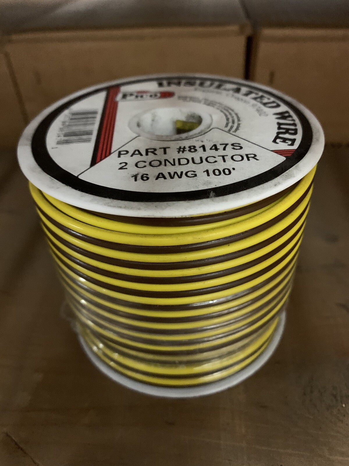 PICO WIRE 8147s 2 Conductor Primary Wire 16 Gauge 100 ft. Long Brown ...