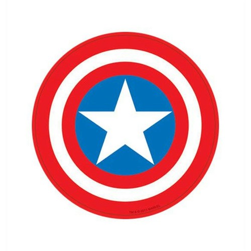 Captain America Shield Symbol Sticker Red 8215451877 | eBay