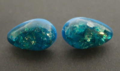 Blue Tear Drop Shaped Women's Earrings Jewelry Crystal Gemstone ...