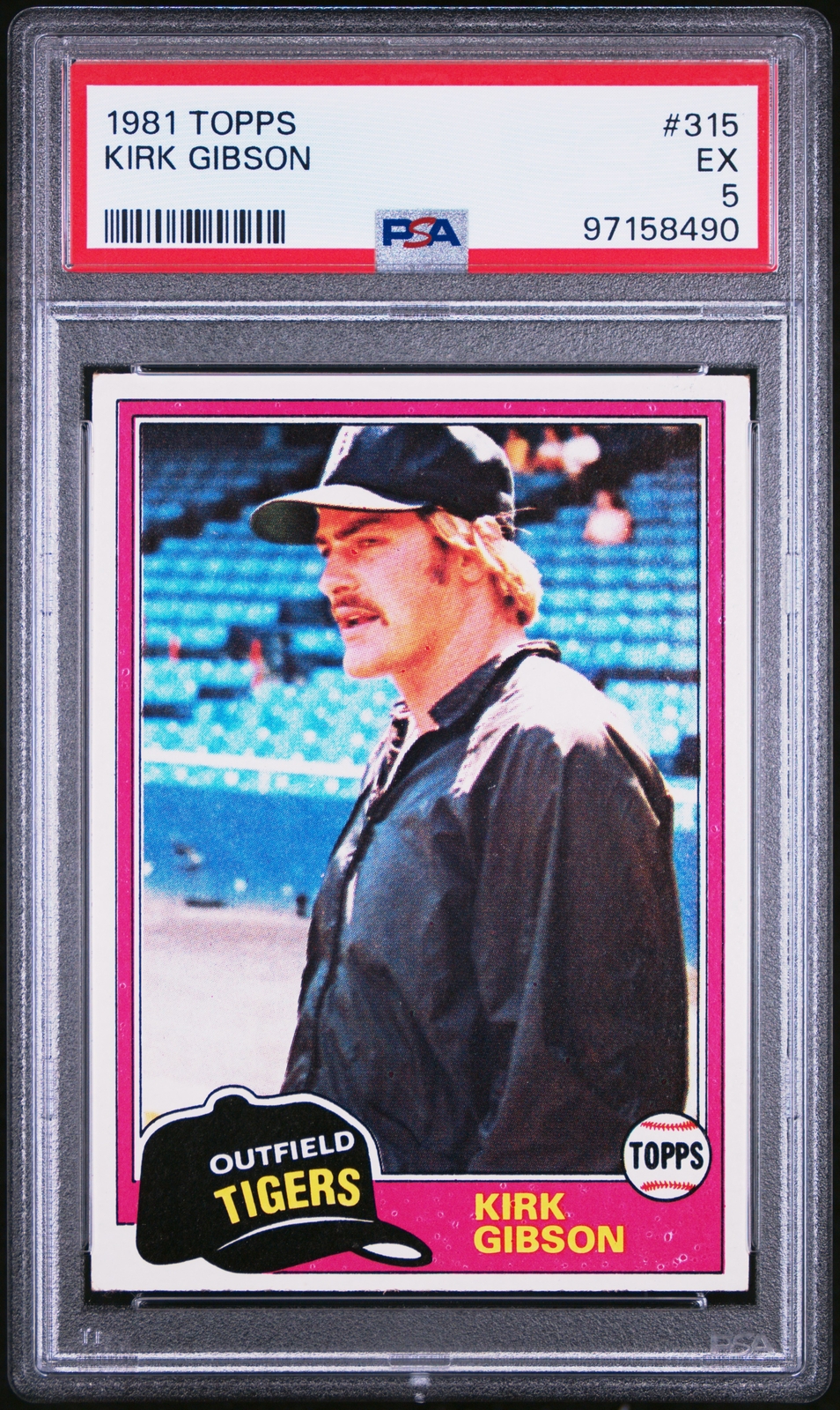 1981 TOPPS #315 KIRK GIBSON ROOKIE RC PSA 5 | eBay