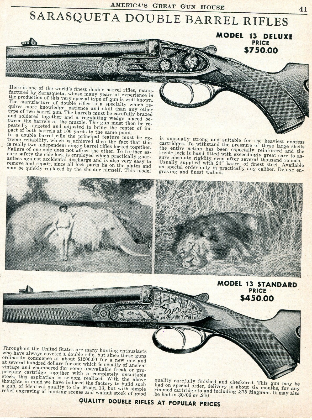 Elephant Gun Double Barrel