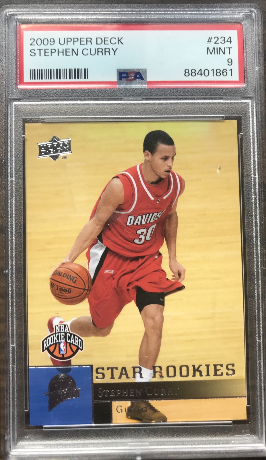 2009 Upper Deck Steph Curry RC ROOKIE PSA MINT 9 BEAUTY | eBay